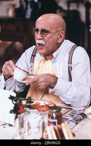 A bald Alf Garnett (Warren Mitchell) with The Foreman (Eric Sykes) and ...