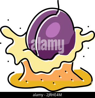 splash plum color icon vector illustration Stock Vector Image & Art - Alamy