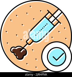 corticosteroid injection color icon vector illustration Stock Vector ...