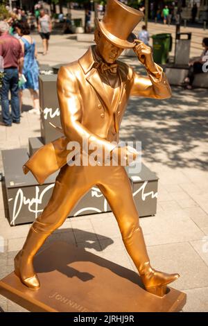 Striding Man, Johnnie Blonde, Johnnie Walker Blonde, full length ...