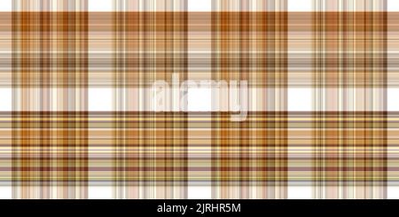 Woodland white tartan seamless border textile. Tonal autumnal forest ...