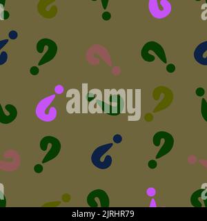 Back to school seamless question marks pattern for kids clothes print ...