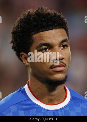 EINDHOVEN, NETHERLANDS - AUGUST 24: Malik Tillman of Rangers, Erick ...