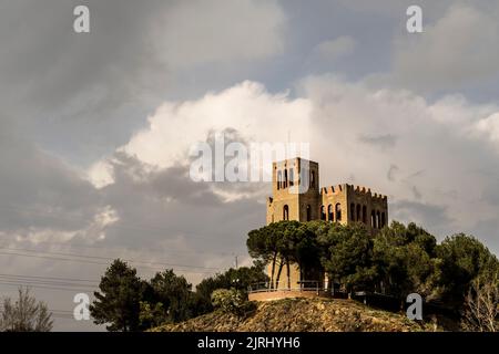 The Torre Baro tower in Barcelona, Spain Stock Photo - Alamy