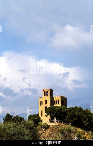 The Torre Baro tower in Barcelona, Spain Stock Photo - Alamy