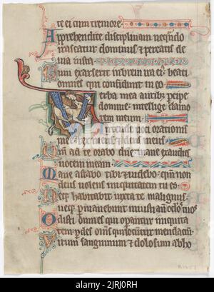 A medieval manuscript page from the 14th century, titled 'Begin. C ...