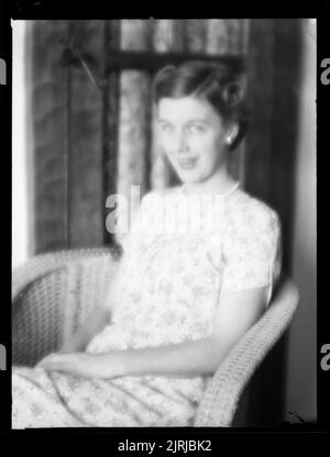 Eve Collins, May 1947, New Zealand, by J.W. Chapman-Taylor Stock Photo ...