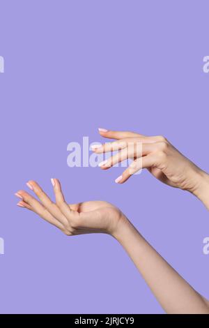 beauty hands motion series hand motion Stock Photo - Alamy