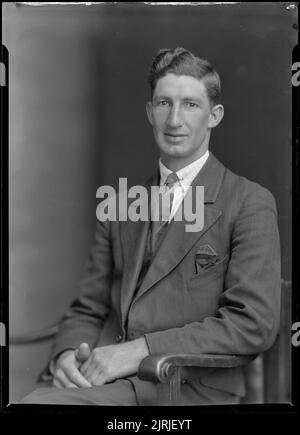 Portrait of an Unidentified Man, circa 1928, maker unknown. F B Butler ...