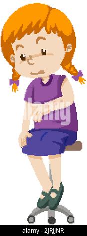 Cartoon character with skin rashes symptoms Stock Vector Image & Art ...