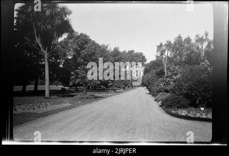 [Christchurch park], 1920s-1930s, Christchurch, by Roland Searle Stock Photo - Alamy