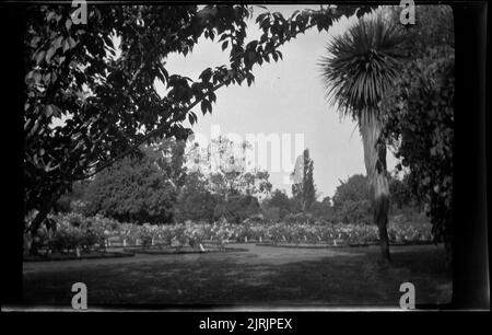 [Christchurch park], 1920s-1930s, Christchurch, by Roland Searle Stock Photo - Alamy
