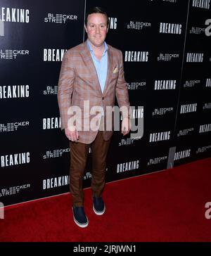 Jarrett Turner arrives at The Breaking Red Carpet held at The London ...