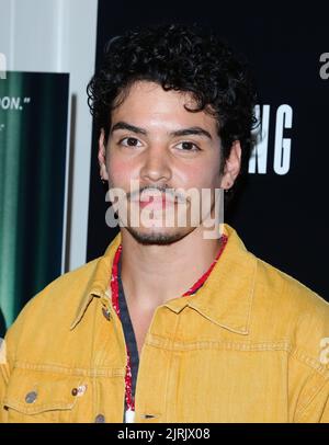 Aaron Domingez arrives at The Breaking Red Carpet held at The London ...