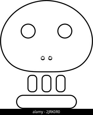 skull icon vector illustration logo design Stock Vector Image & Art - Alamy