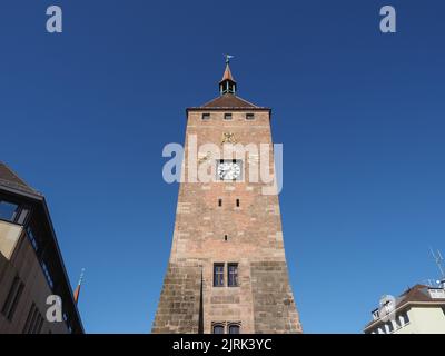 Weisser Turm translation white tower in Nuernberg, Germany Stock Photo ...