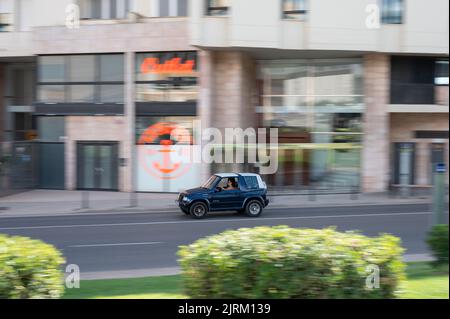 Japanese small SUV car side view isolated on white background Stock ...