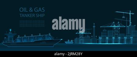 LNG tanker icon. Liquefied natural gas tanker. lng carrier. Editable vector Stock Vector Image ...