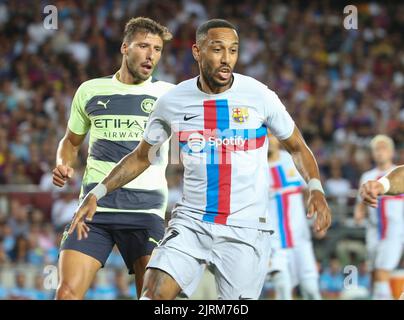 Pierre-Emeric Aubameyang of FC Barcelona during the Friendly Football ...