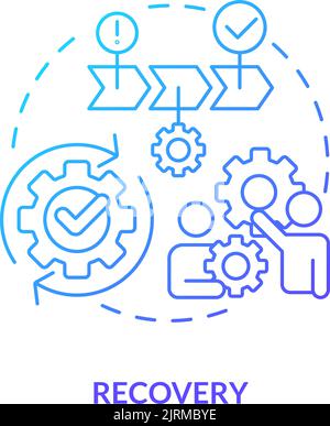 Model for crisis management blue gradient onboarding mobile app screen ...