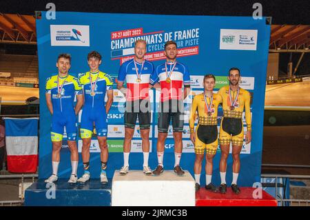 ERMENAULT Corentin and Hugo POMMELET, Men's Madison during the Track ...