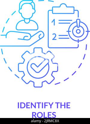 Identify roles concept icon Stock Vector Image & Art - Alamy