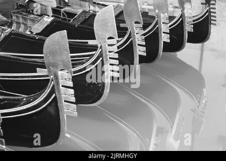 Grayscale shot of the Grand Canal in Venice, Italy Stock Photo - Alamy