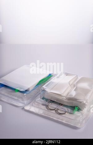 disposable medical surgical instruments packaged for emergency medical ...