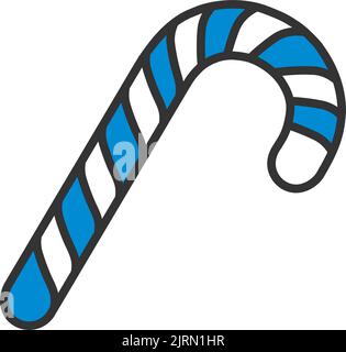 Stick Candy Icon. Editable Bold Outline With Color Fill Design. Vector ...