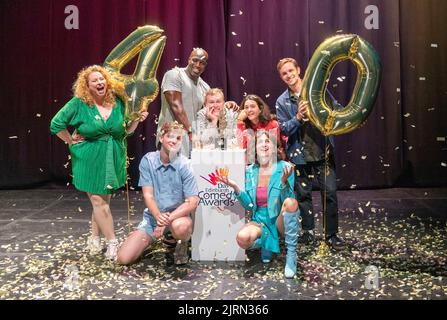 (from left) Leo Reich, Amy Gledhill, Josh Jones, Emmanuel Sonubi, Lara ...