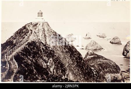 Nugget Point Lighthouse, 1870-1880s, Nugget Point, by Burton Brothers ...
