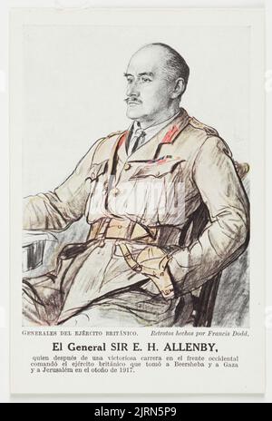 General Allenby, a British military leader during World War I, is ...