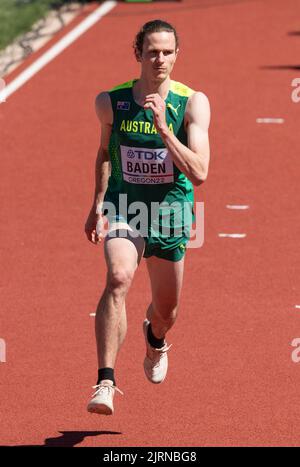 Joel Baden of Australia competing in the men’s high jump heats at the ...