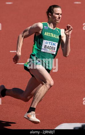 Joel Baden of Australia competing in the men’s high jump heats at the ...