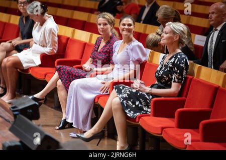 Crown Princess Victoria attends together with Cilla Benkö, CEO of ...