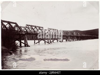 Bridge, Kurow, New Zealand, 1912, Kurow, by Muir & Moodie Stock Photo ...