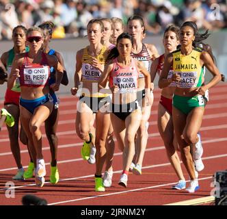 Nozomi Tanaka of Japan and Adelle Tracey of Jamaica competing in the ...