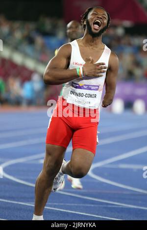 Emmanuel Temitayo OYINBO-COKER of England in the Men's T45 / T47 100m at the 2022 Commonwealth ...