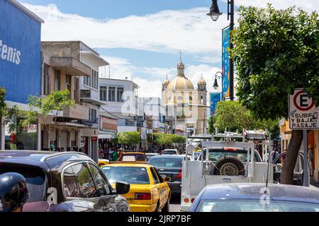 Traffic in downtown colima city, mexico Stock Photo - Alamy
