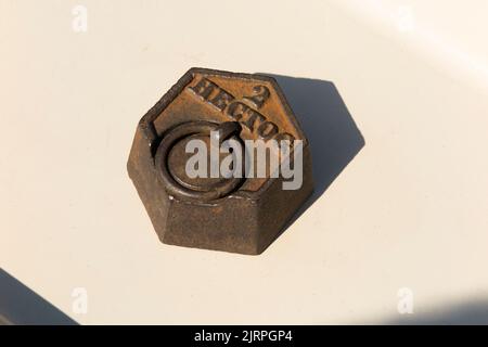 A 2 hg hectogram / 200 g grams metal weight for using on weighing scale ...