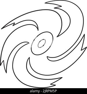 Black Hole Coloring Page for Kids Stock Vector Image & Art - Alamy