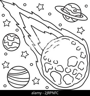 falling asteroid space Stock Vector Image & Art - Alamy