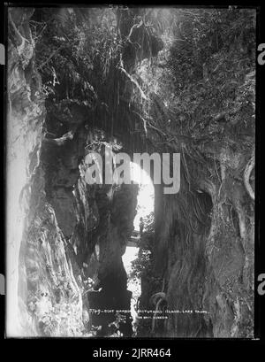 Motutaiko Island, Lake Taupo, Burton Brothers studio, photography ...