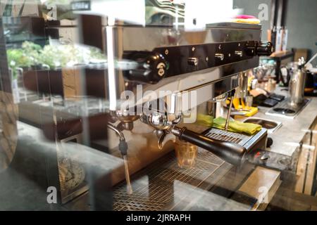 A Picture of a Coffee Making Machine Inside a Coffee Shop Taken from ...