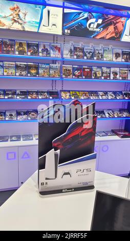 SHANGHAI, CHINA - AUGUST 25, 2022 - A SONY PlayStation console store is ...