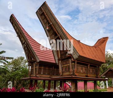 Traditional Art decoration of the Tongkonan traditional house. The ...