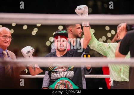 Florian Marku during the boxing match between Florian Marku and Miguel ...