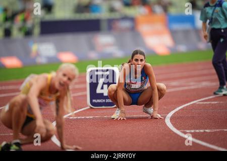 Elena Bello participating in the 800 meters of the European Athletics ...