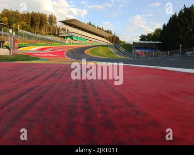 Eau Rouge turn at Spa Francorchamps formula 1 circuit Stock Photo - Alamy