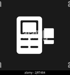 Payment card dark mode glyph ui icon Stock Vector Image & Art - Alamy